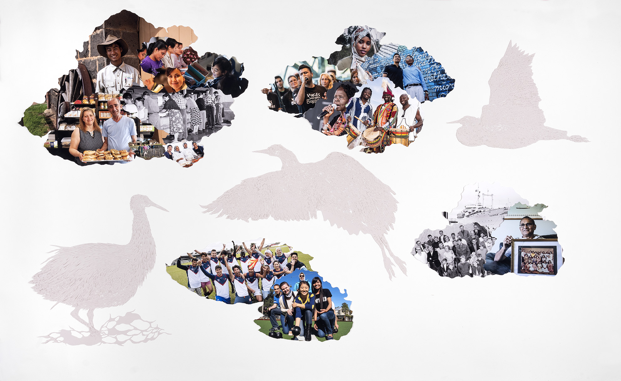 New artwork celebrates 70 years of support for migrants and refugees